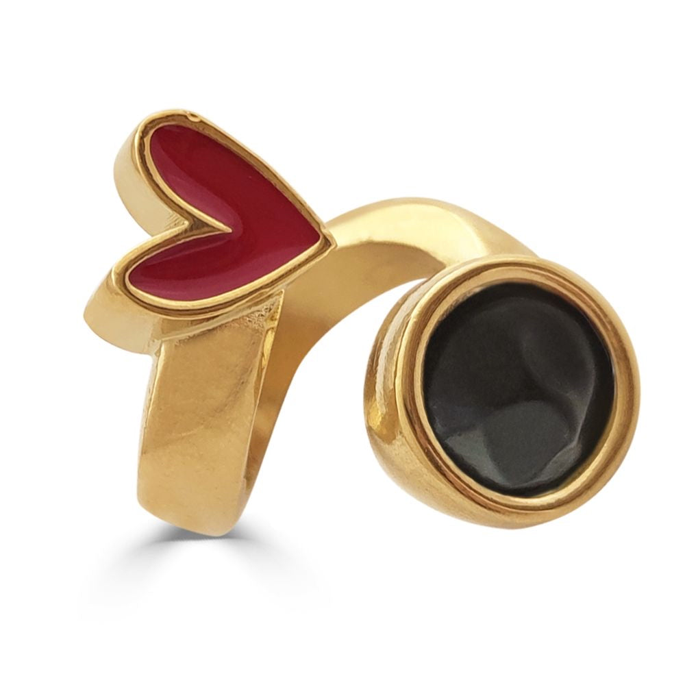 Anillo " Loco Amor VS Perla Negra " LAMALA & LAFEA – MARNIE'S STORE